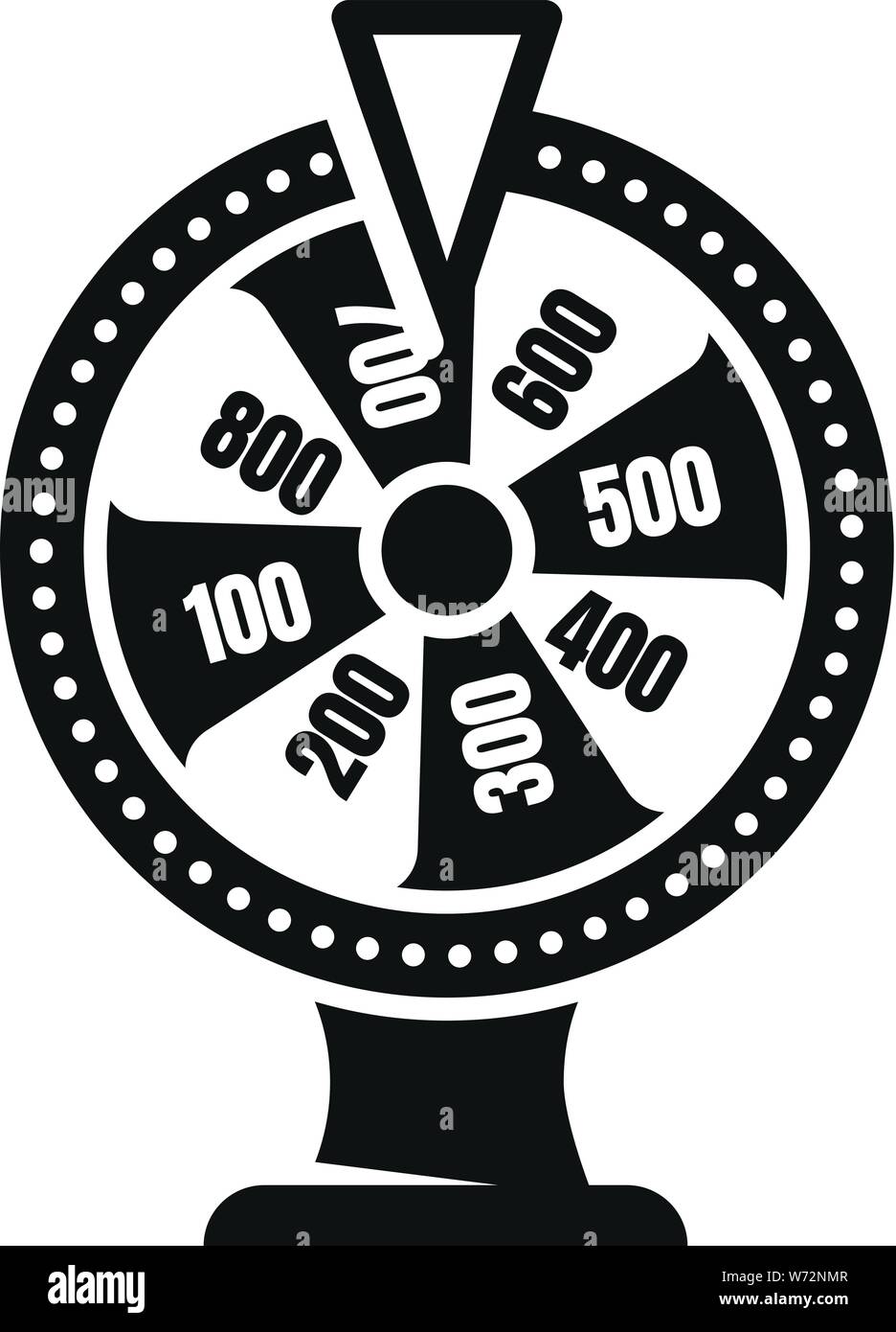 Lucky wheel icon. Simple illustration of lucky wheel vector icon for ...