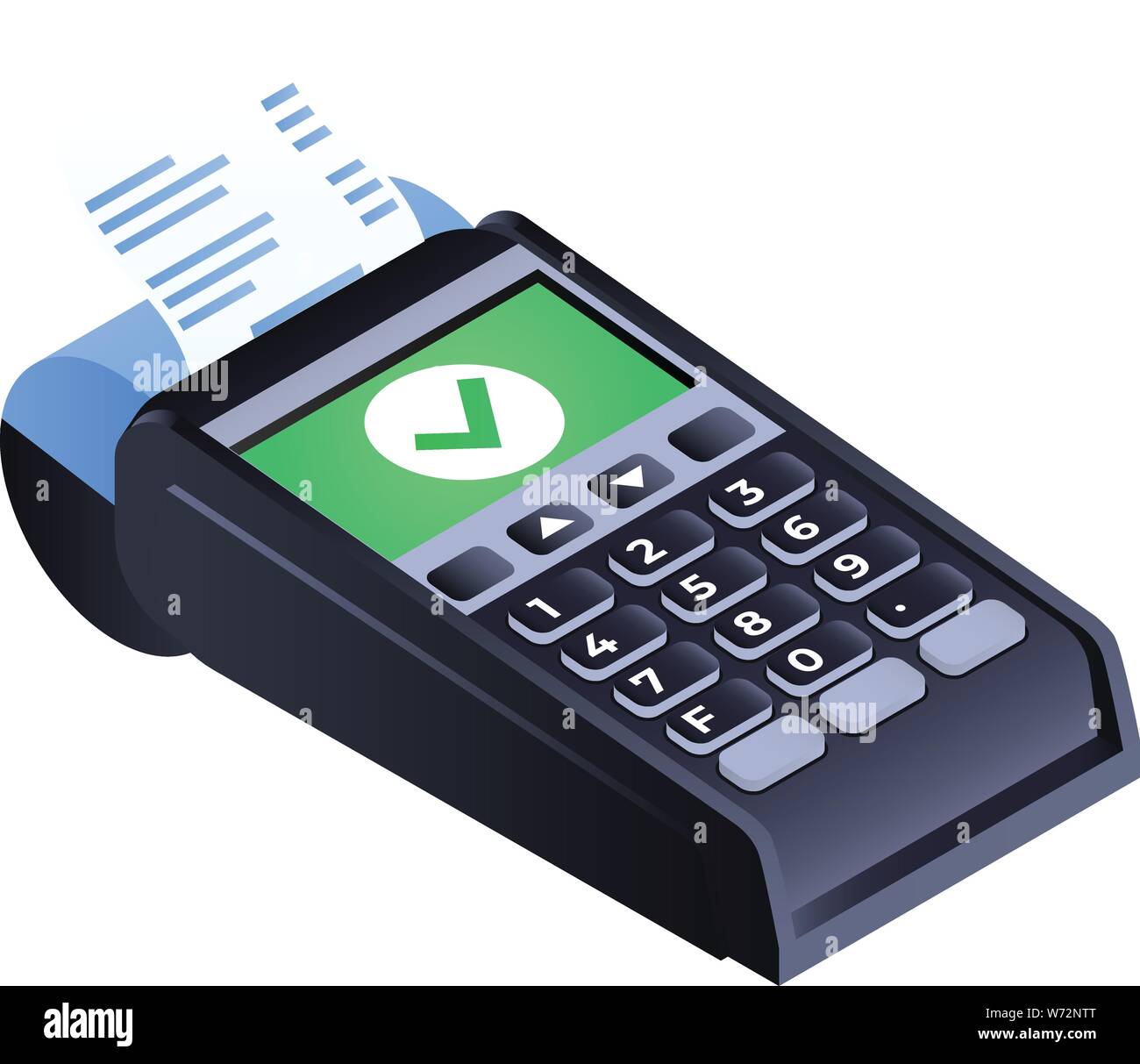 Pos payment terminal icon. Isometric of pos payment terminal vector ...