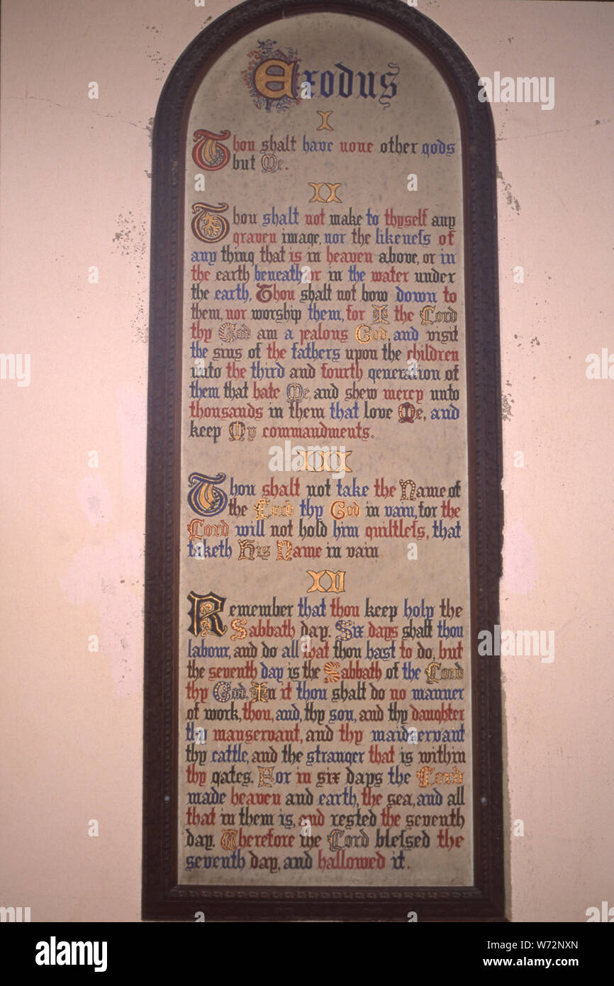 Ten commandments board hi-res stock photography and images - Alamy