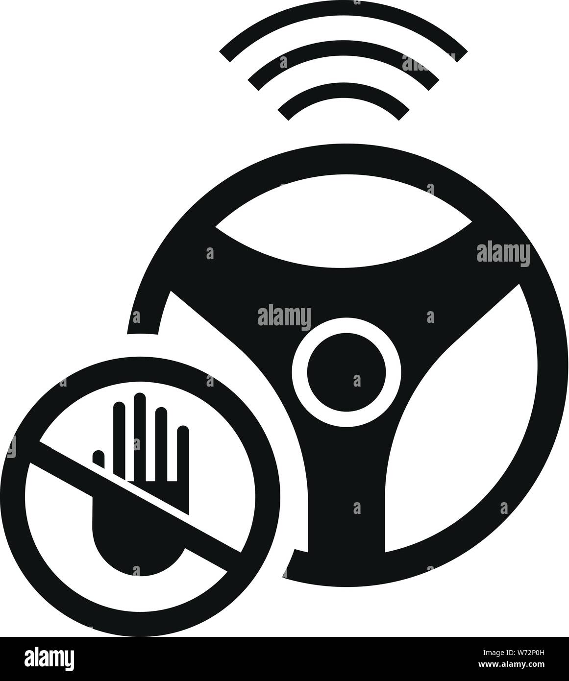 No driver smart car icon. Simple illustration of no driver smart car ...