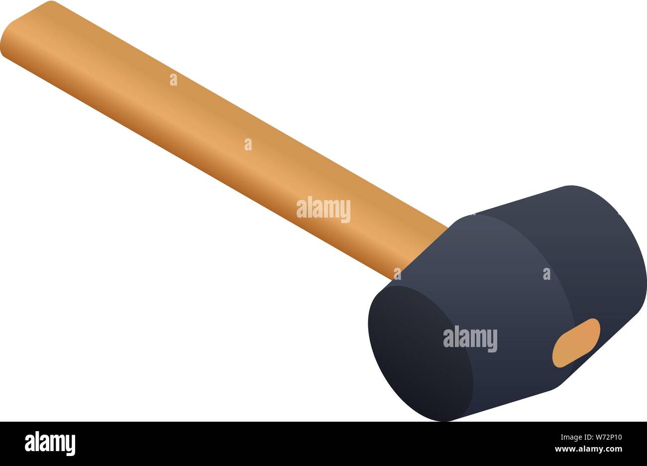 Construction hammer icon. Isometric of construction hammer vector icon ...