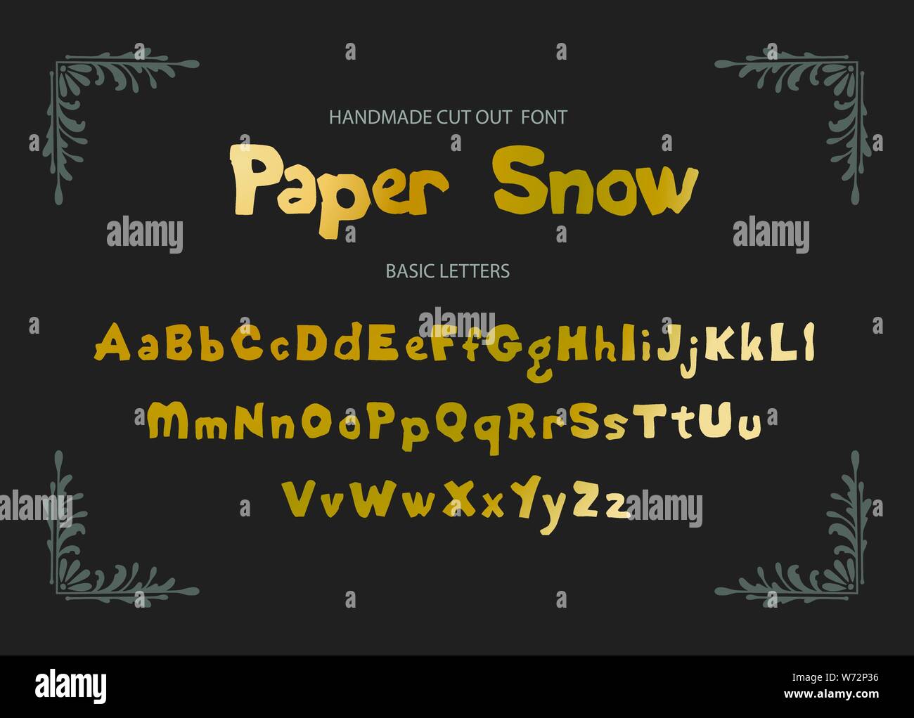 Paper Cut Out Font Letter High Resolution Stock Photography and Images ...