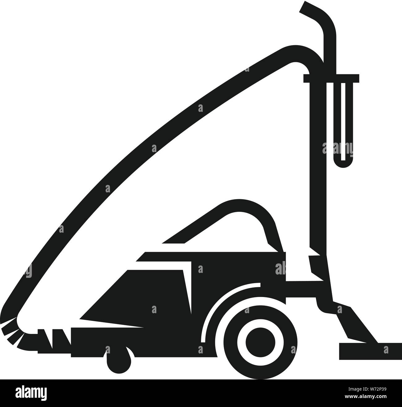Vacuum cleaner machine icon. Simple illustration of vacuum cleaner ...