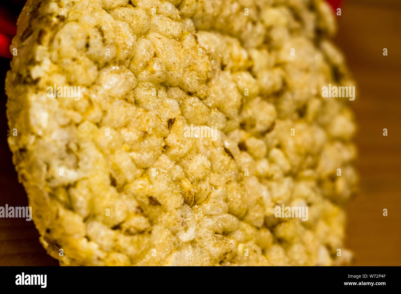 diet crunches - crispy bread of wheat, rice and fruit, texture close-up ...