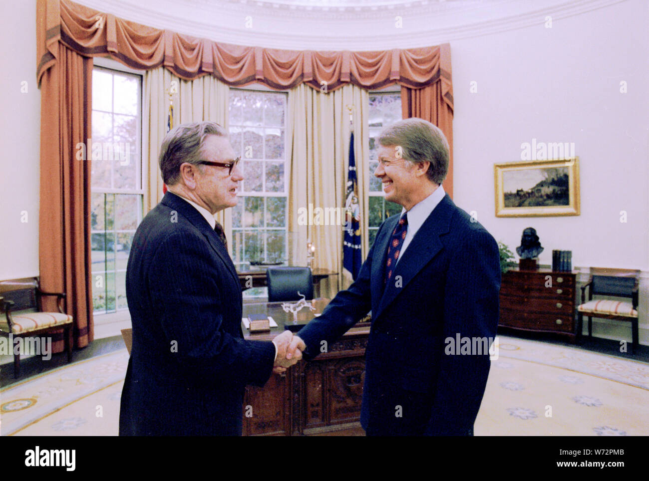 Nelson Rockefeller and Jimmy Carter Stock Photo - Alamy