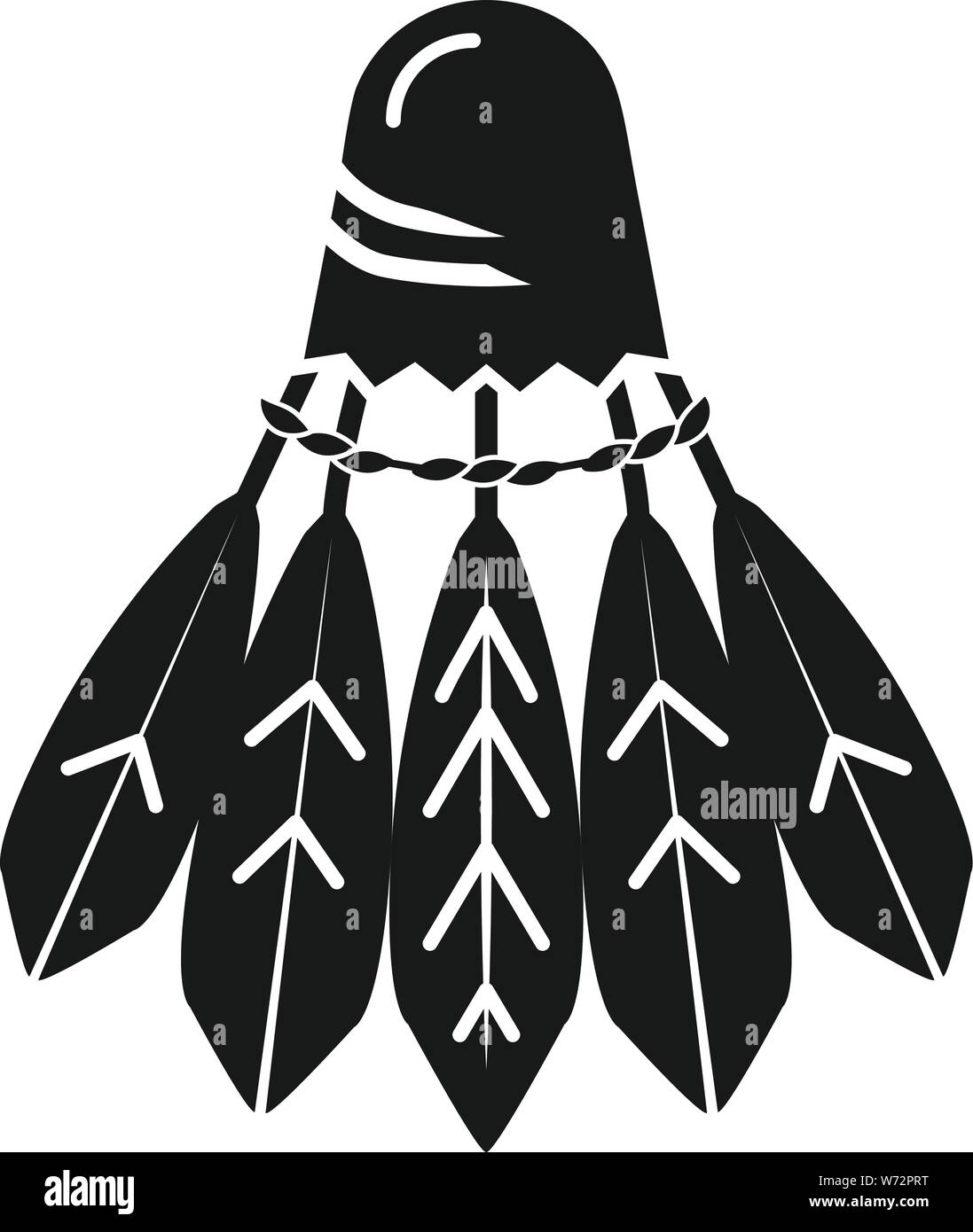 Shuttlecock icon. Simple illustration of shuttlecock vector icon for ...