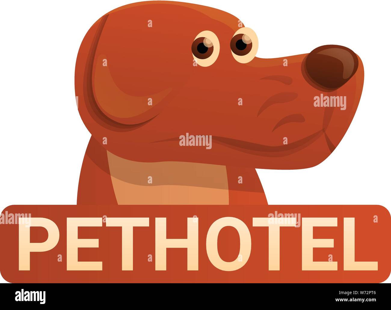 Dog hotel logo. Cartoon of dog hotel vector logo for web design ...