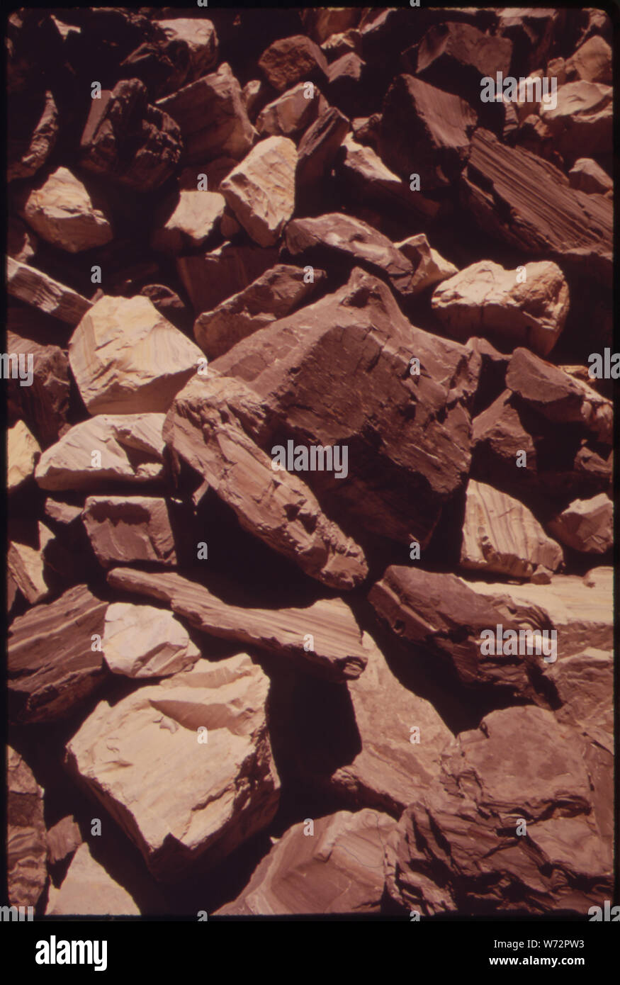 Oil shale it is the kerogen in this rock which hi-res stock photography ...