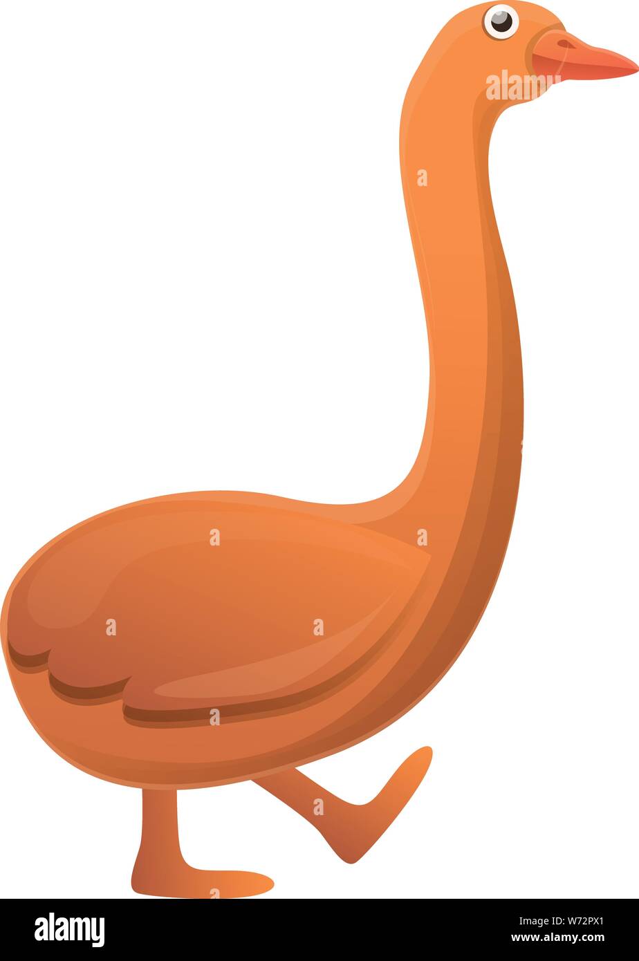 Goose walking icon. Cartoon of goose walking vector icon for web design ...