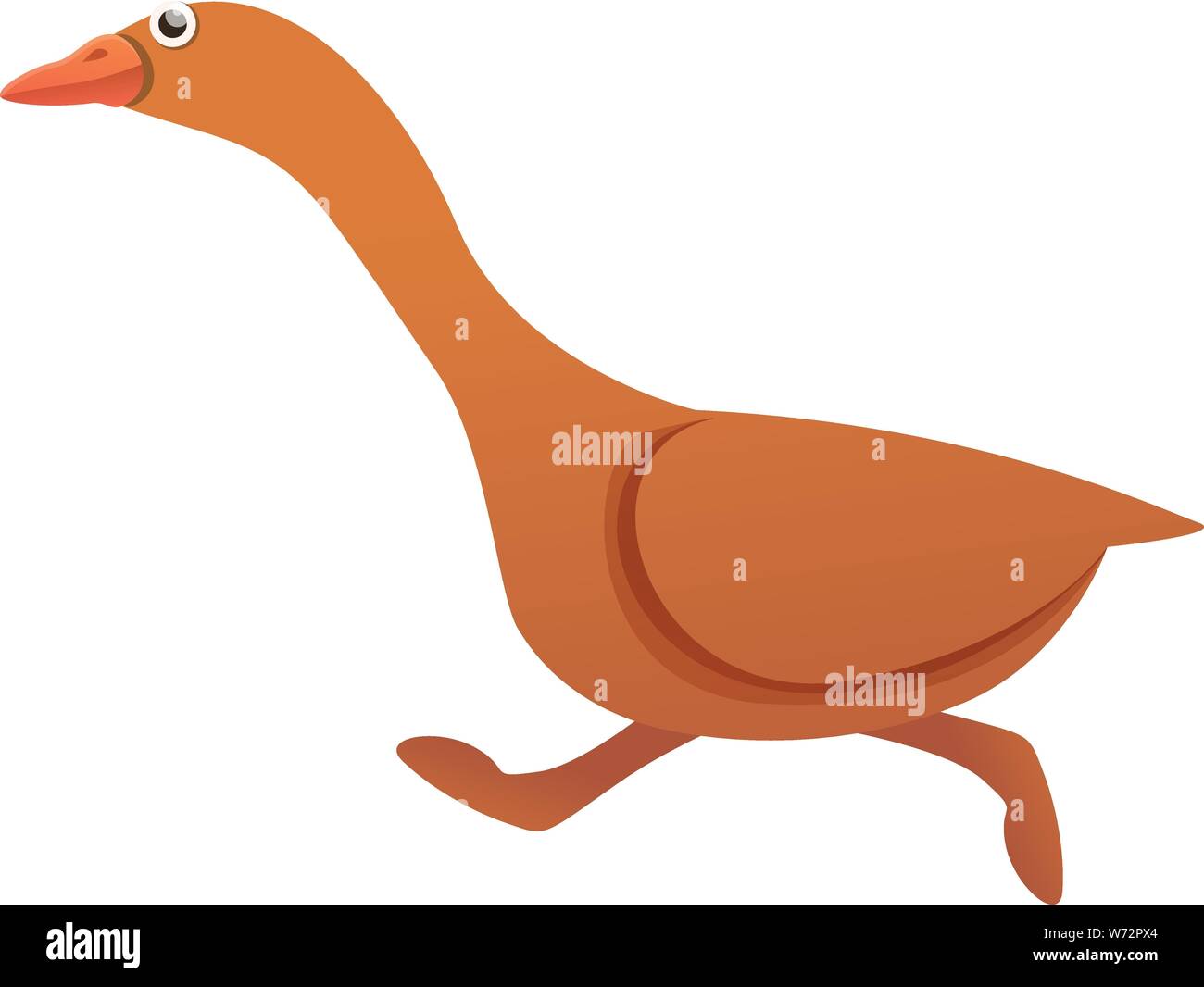 Running goose icon. Cartoon of running goose vector icon for web design ...
