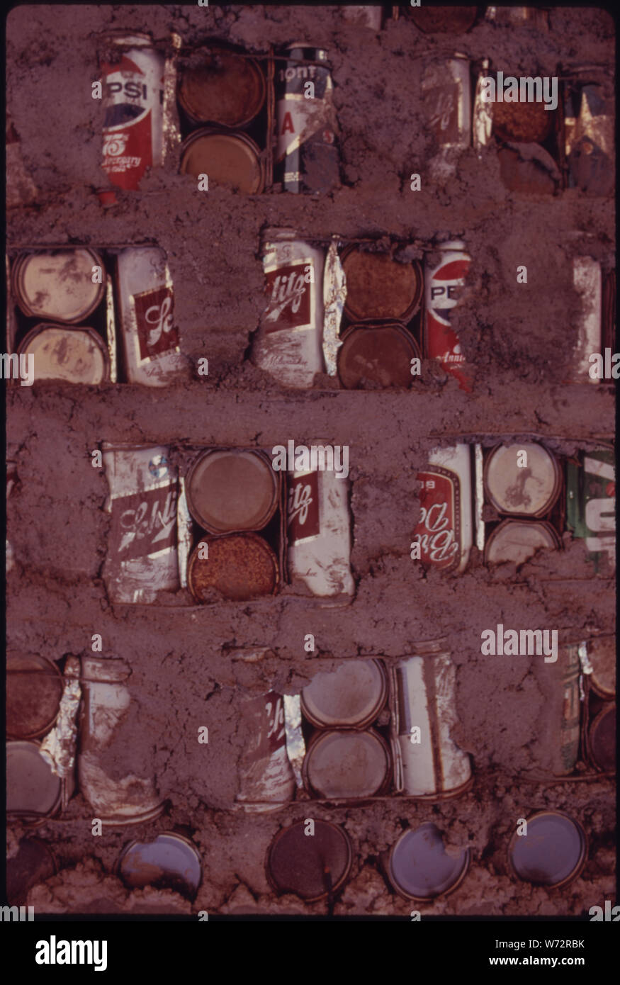 ONE EXAMPLE OF WALL CONSTRUCTION IN EXPERIMENTAL HOUSING USING EMPTY ...