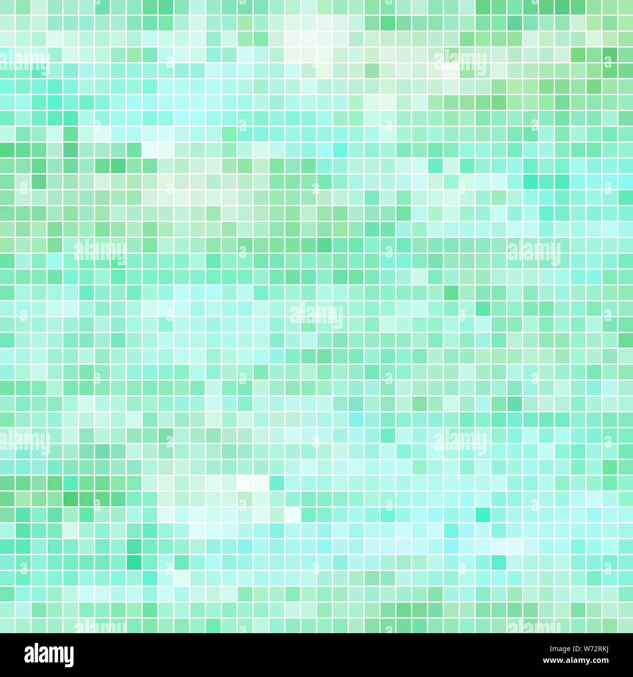 abstract vector square pixel mosaic background - light blue Stock ...