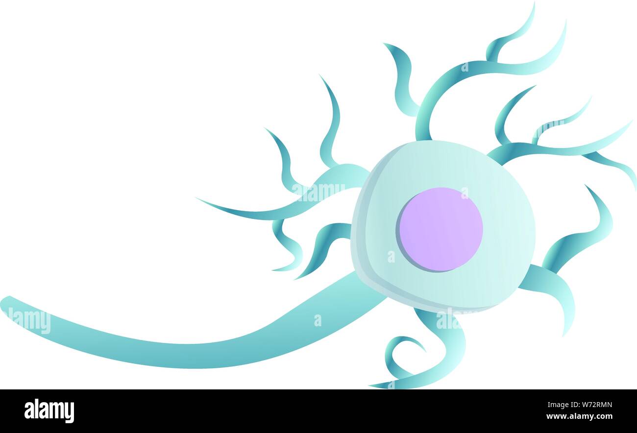 Brain neuron icon. Cartoon of brain neuron vector icon for web design ...