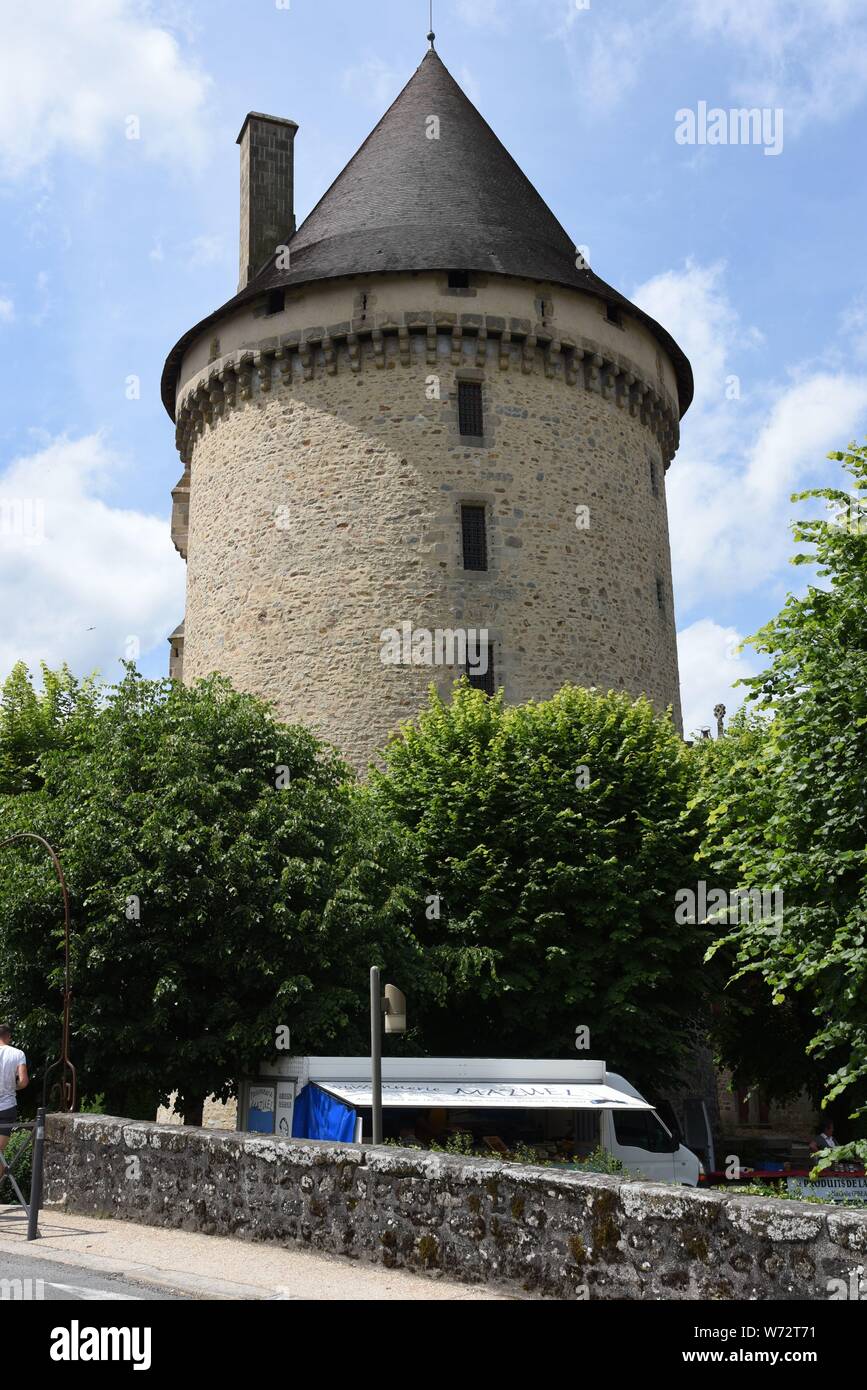 Bourganeuf in the Creuse department in the Nouvelle-Aquitaine region in ...