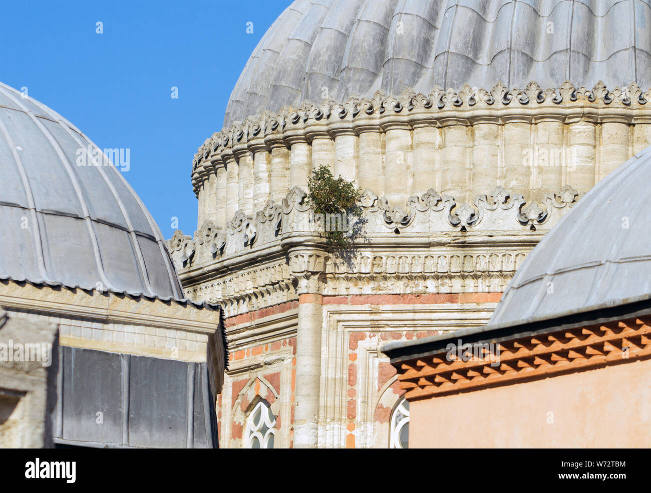 Detail from domes of Sehzade Mosque, built for Prince Mehmed, son of ...