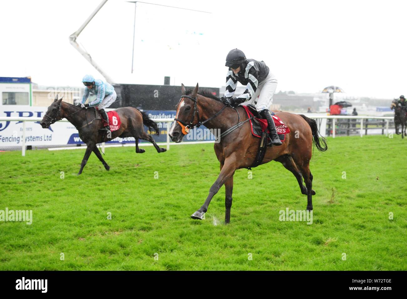 Rocket Lad and Ruth Dudfield (near) beats Blazing Emily (far) to win ...