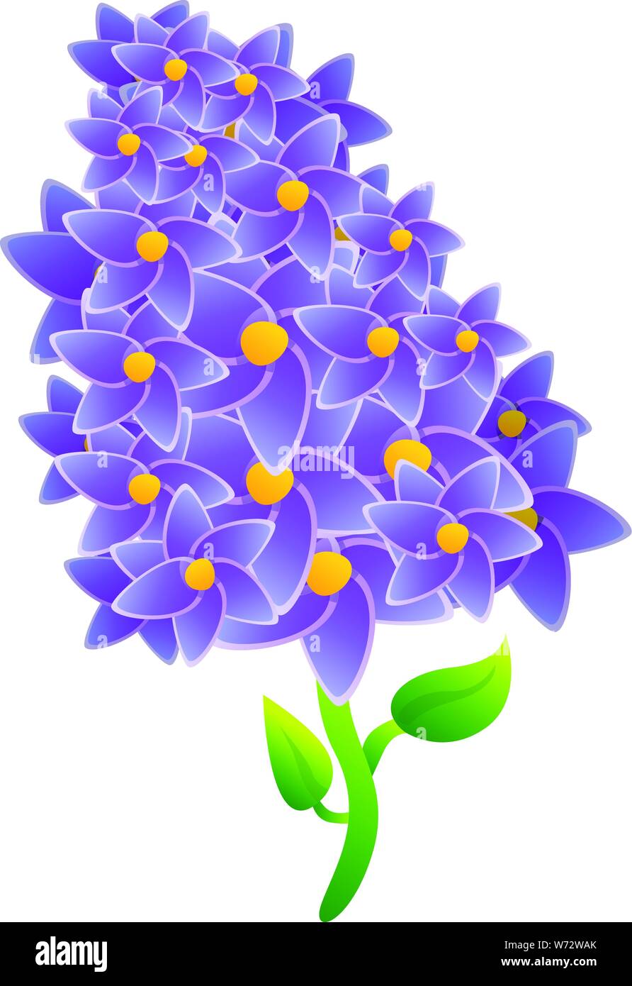 Blossom lilac icon. Cartoon of blossom lilac vector icon for web design ...