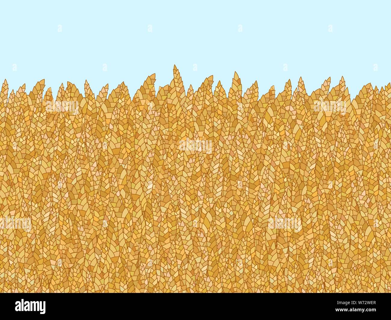 abstract vector cartoon doodle wheat background Stock Vector Image ...