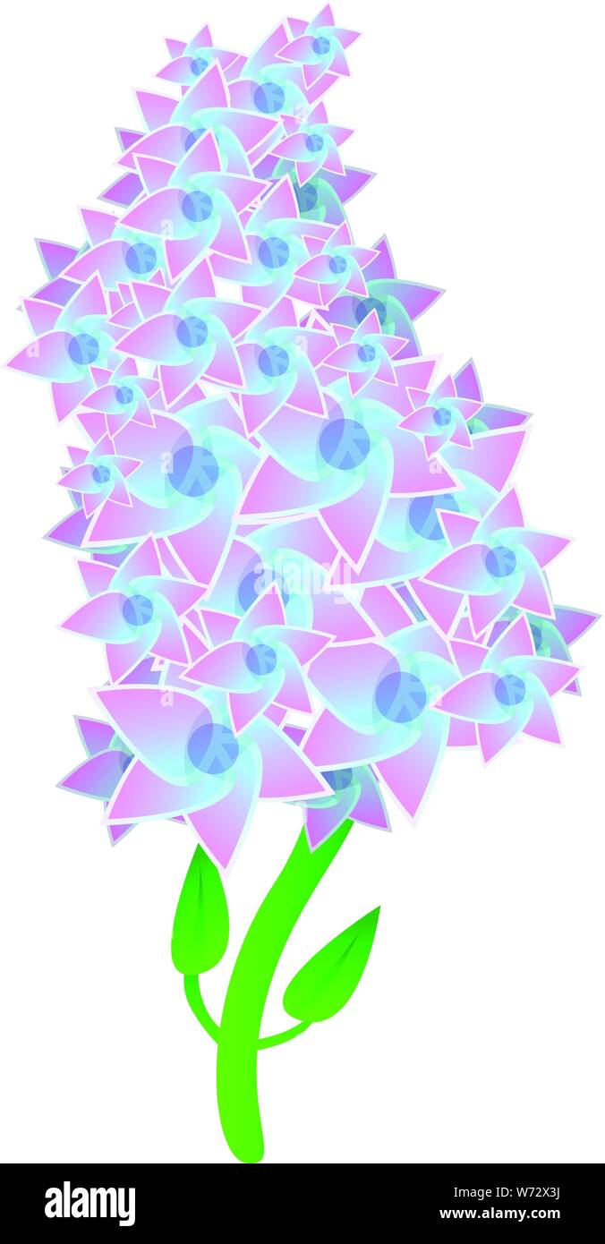 Lilac flower icon. Cartoon of lilac flower vector icon for web design ...