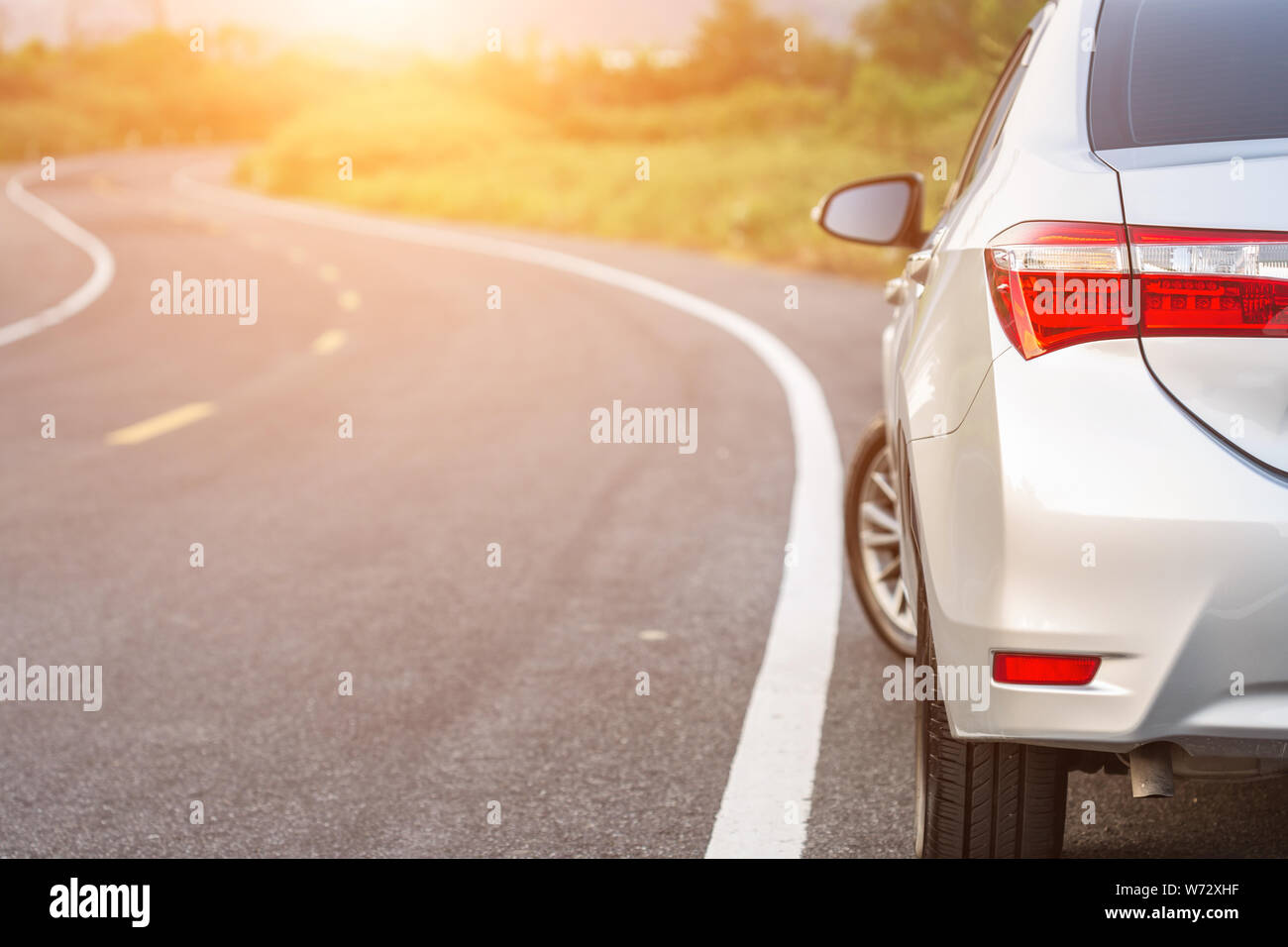 Car back side parking hi-res stock photography and images - Alamy