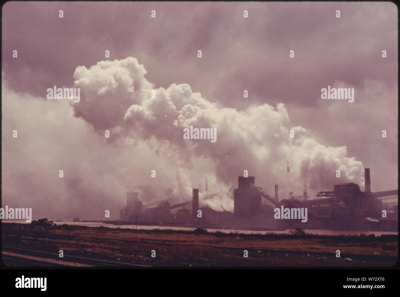POLLUTANTS HANG IN THE AIR ALONG THE MONONGAHELA RIVER AT CLAIRTON ...