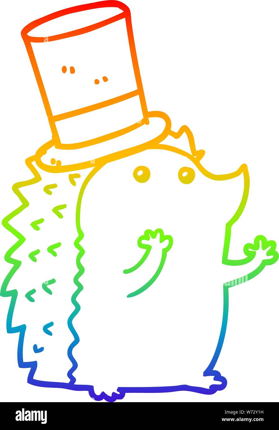 Rainbow hedgehog Stock Vector Images - Alamy