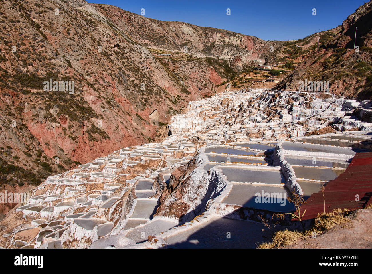 The beautiful salt pans of Maras, Sacred Valley, Peru Stock Photo - Alamy