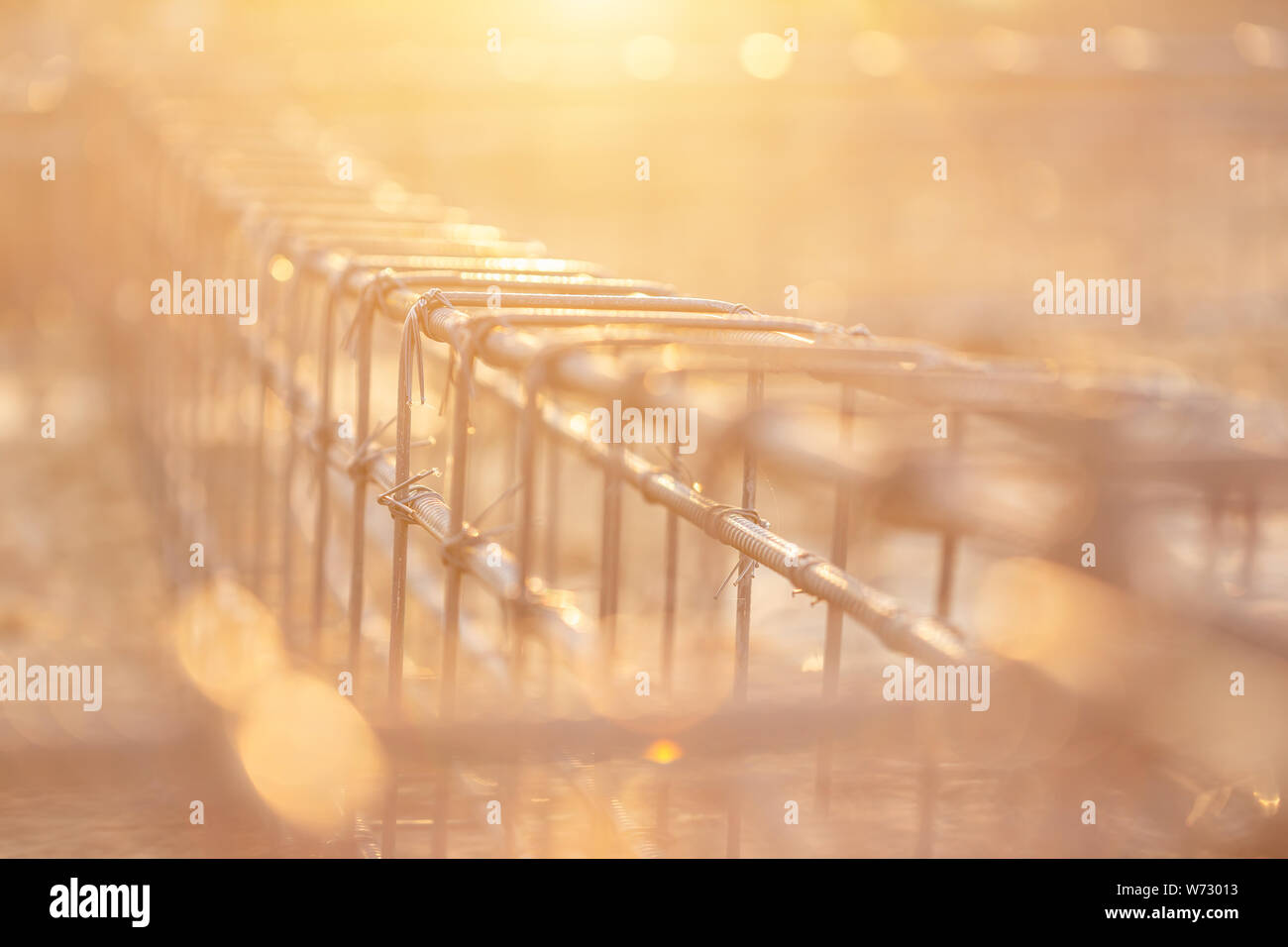 Rebar steel for Grade Beam/Ground beam in process of house building ...