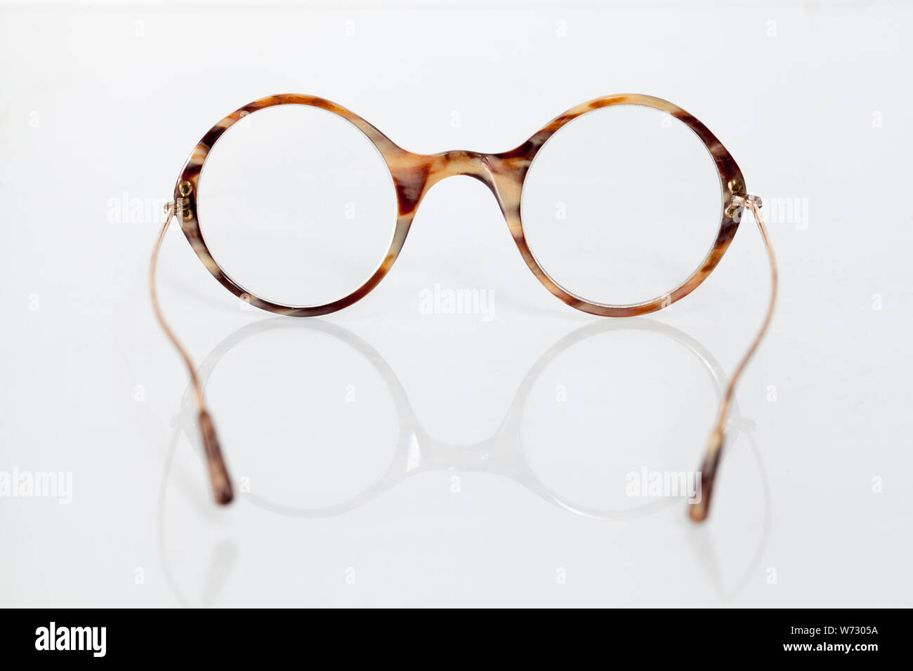 A Vintage Pair of Tortoiseshell Spectacles or Eyeglasses Stock Photo ...