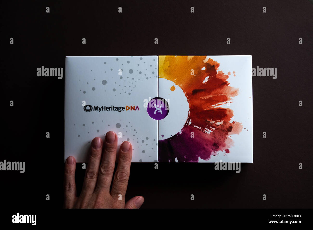 Chekhov, Russia - July 19, 2019: MyHeritage DNA DNA test for self use ...