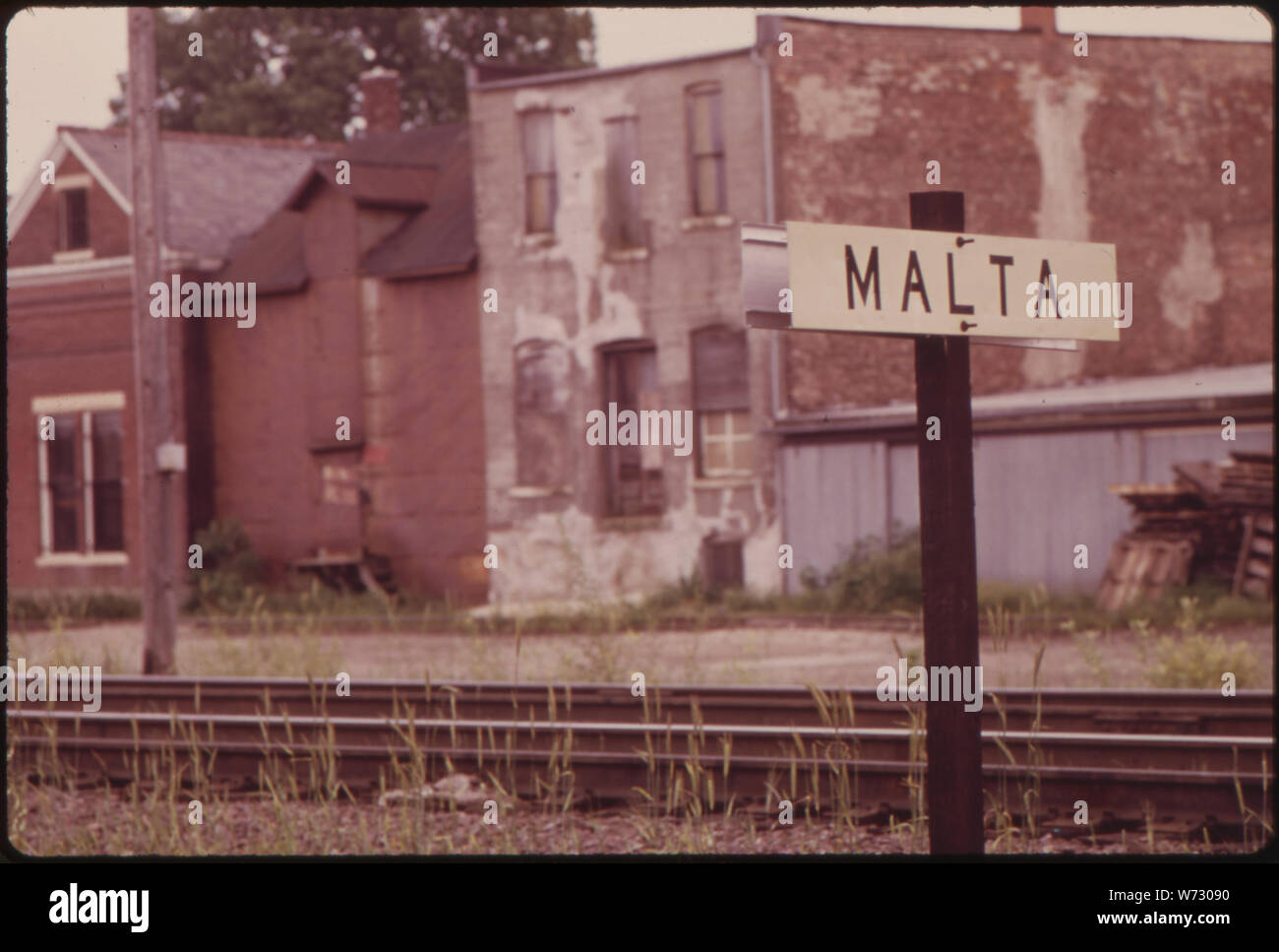 RAILROAD TRACKS IN MALTA Stock Photo - Alamy