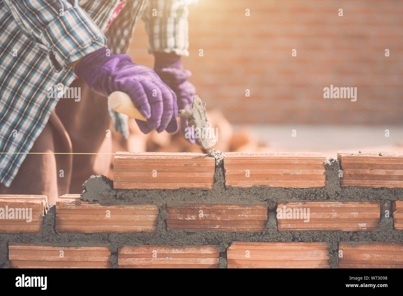 Bricklaying tools hi-res stock photography and images - Alamy