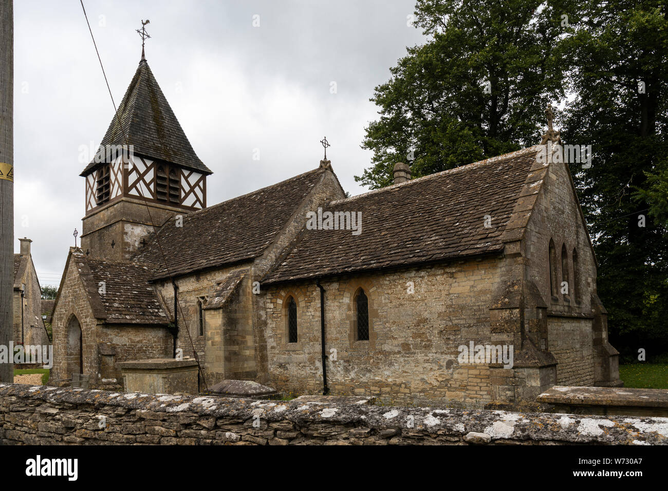 St. Andrews Church, Leighterton, Gloucestershire, England, UK Stock ...
