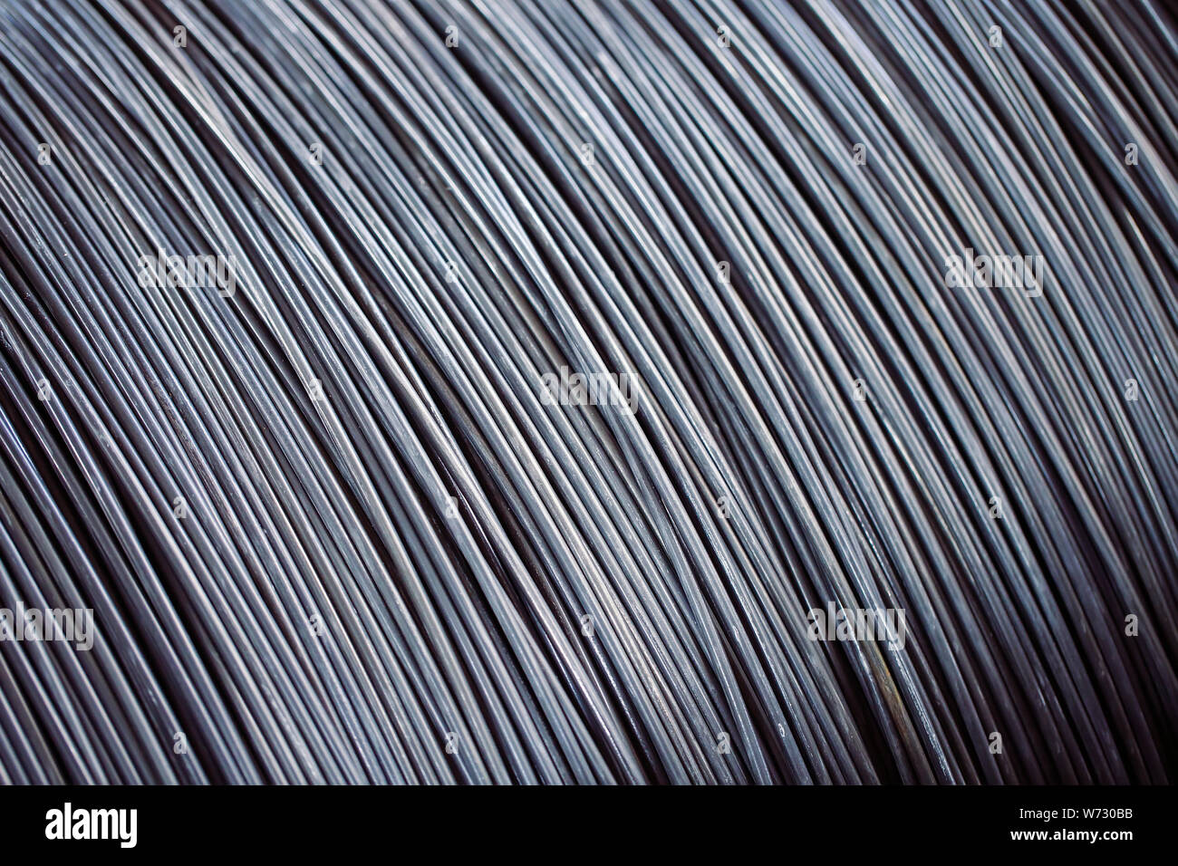 Pile of wire rod or coil for industrial usage Stock Photo - Alamy