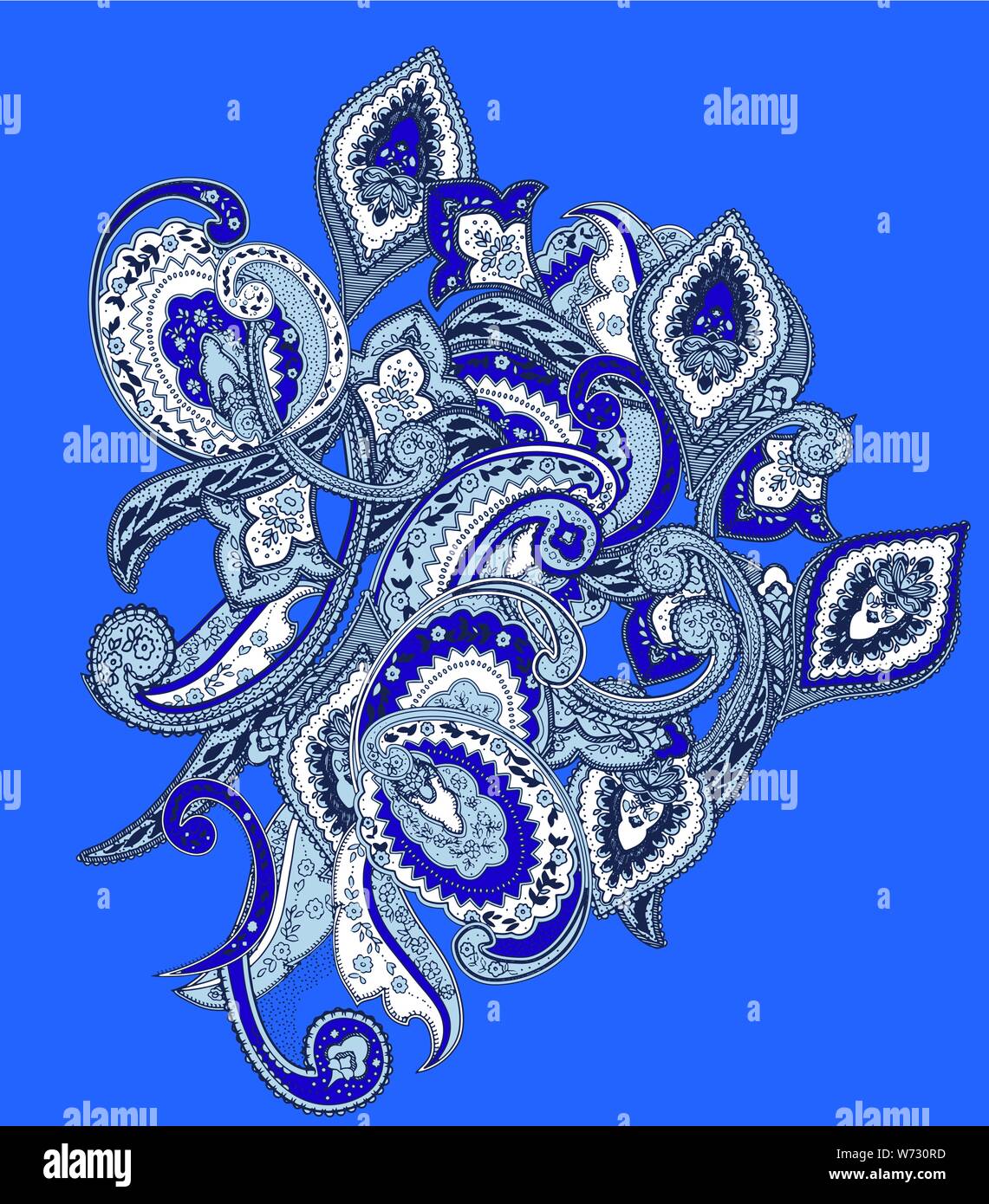 Traditional paisley pattern. Vector background for your design Stock ...