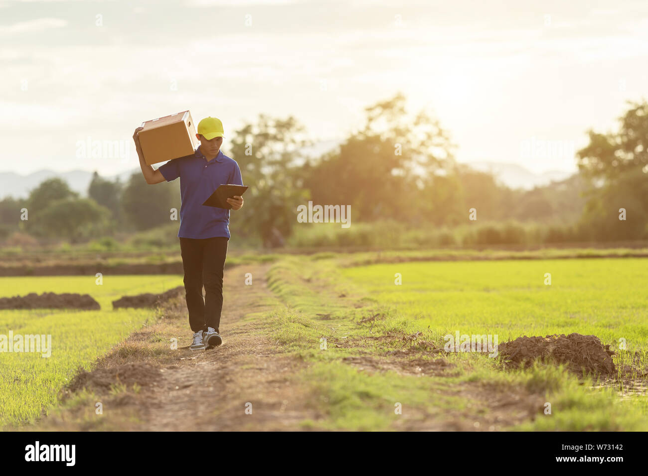 Boy post box hi-res stock photography and images - Alamy