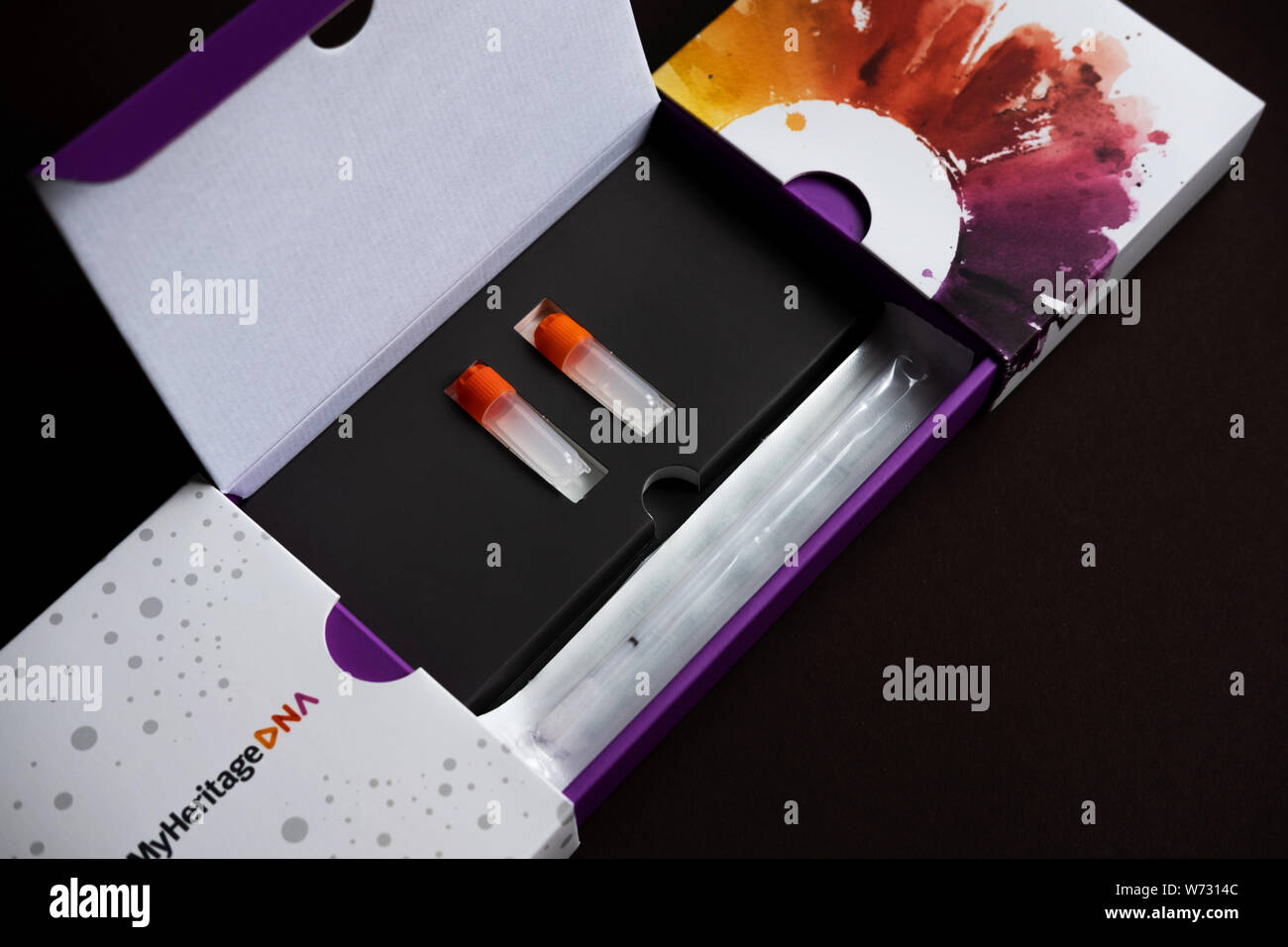 Chekhov, Russia - July 19, 2019: MyHeritage DNA DNA test for self use ...