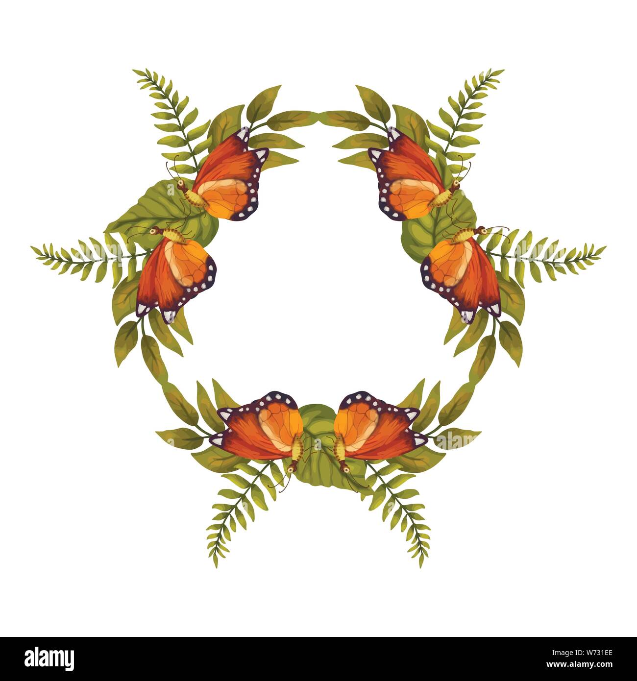 Vector frame with cute 3d insect. Illustration with garden beetles ...