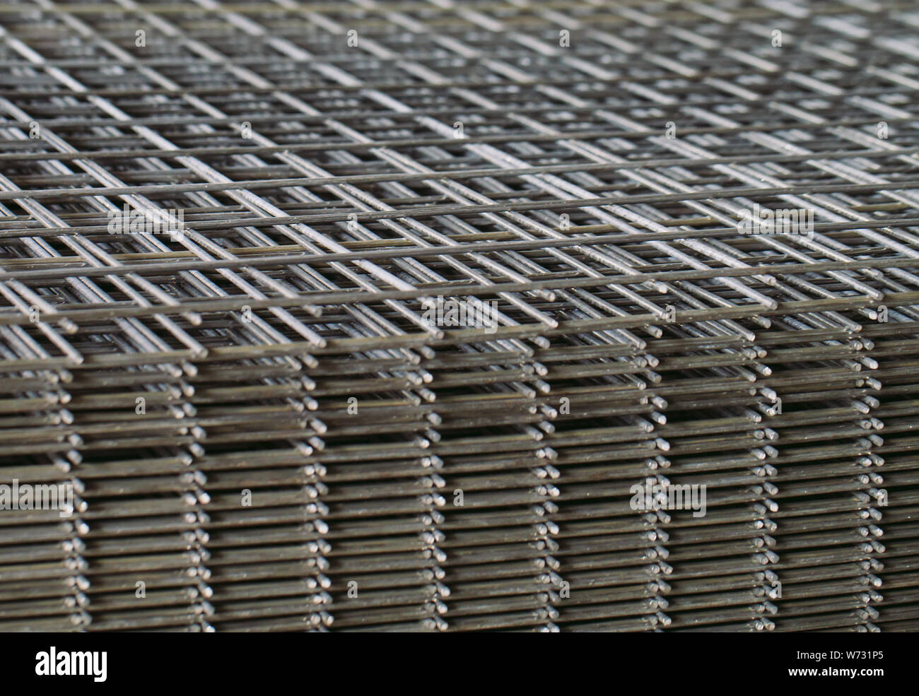 Metal grid. Heavy industry production. Metal rolling plant Stock Photo ...