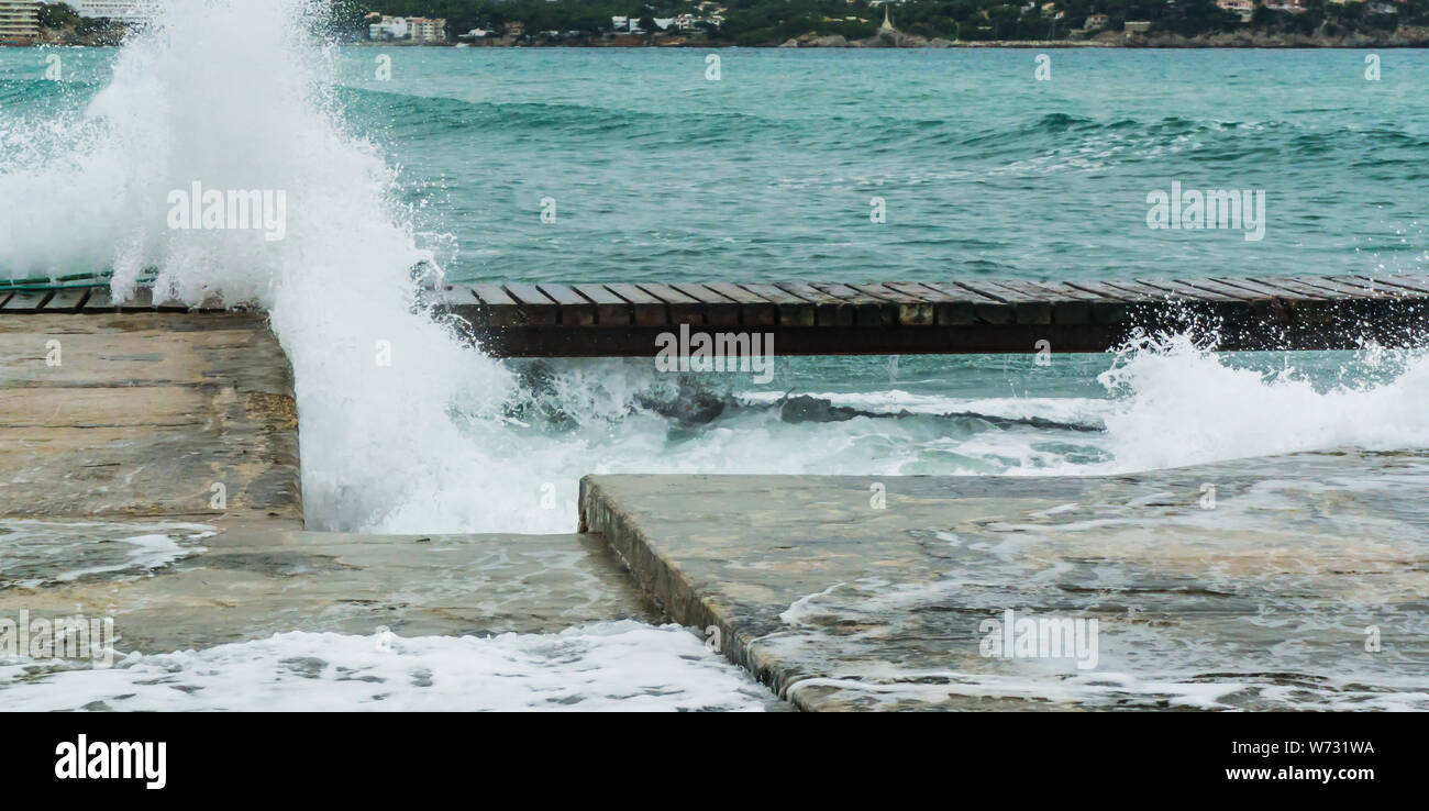 choppy sea with high waves Stock Photo - Alamy