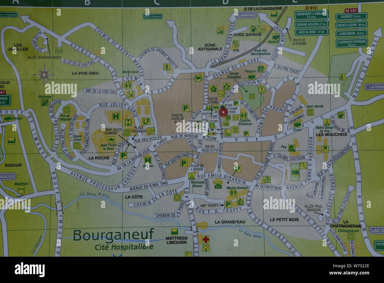 Creuse department map hi-res stock photography and images - Alamy