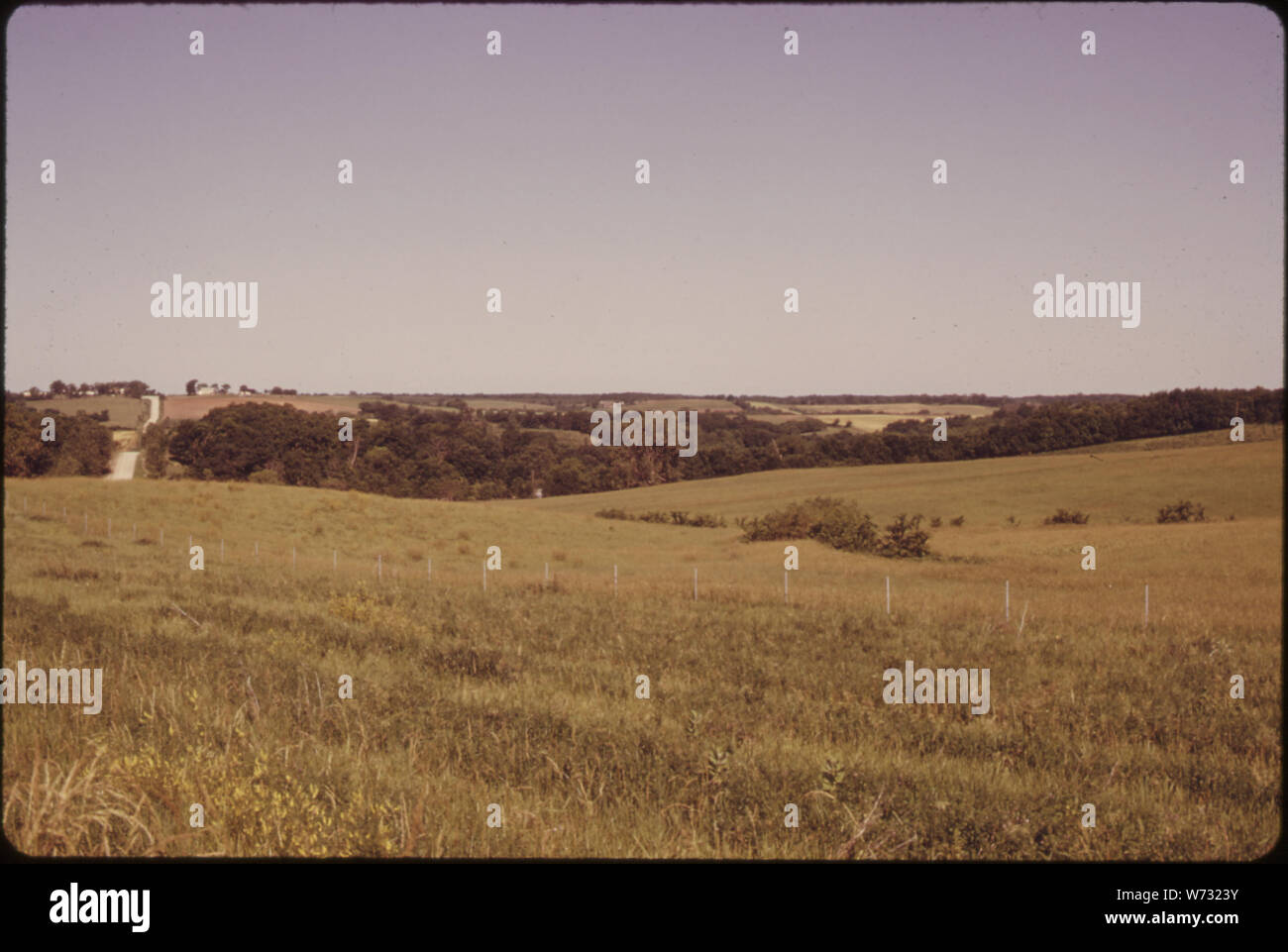 ROLLING HILLS IN THE OUTSKIRTS OF ATCHISON, KANSAS, SHOWING AN AREA OF ...