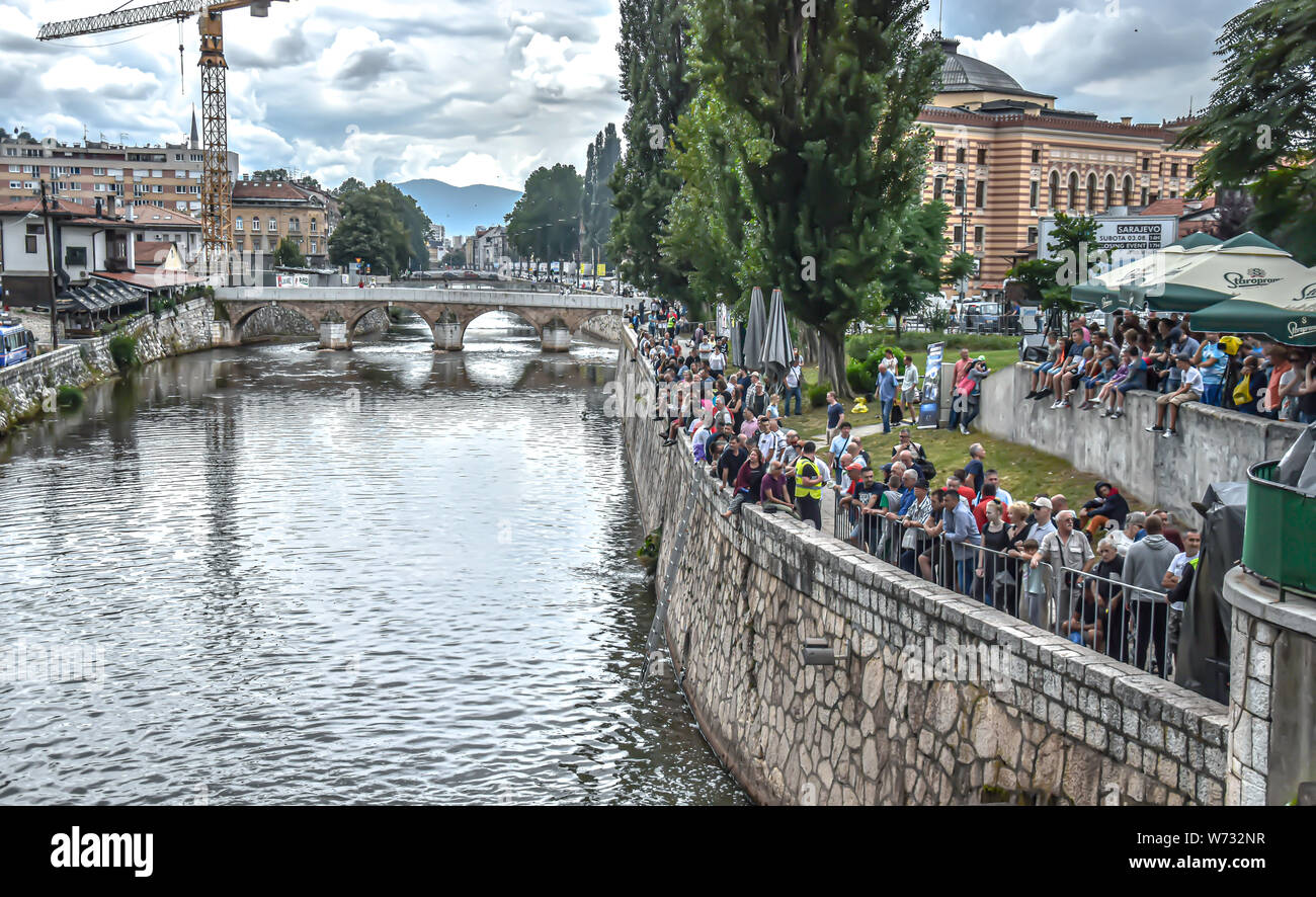 Bentbasa Cliff Diving 2019 - Visitors Stock Photo - Alamy