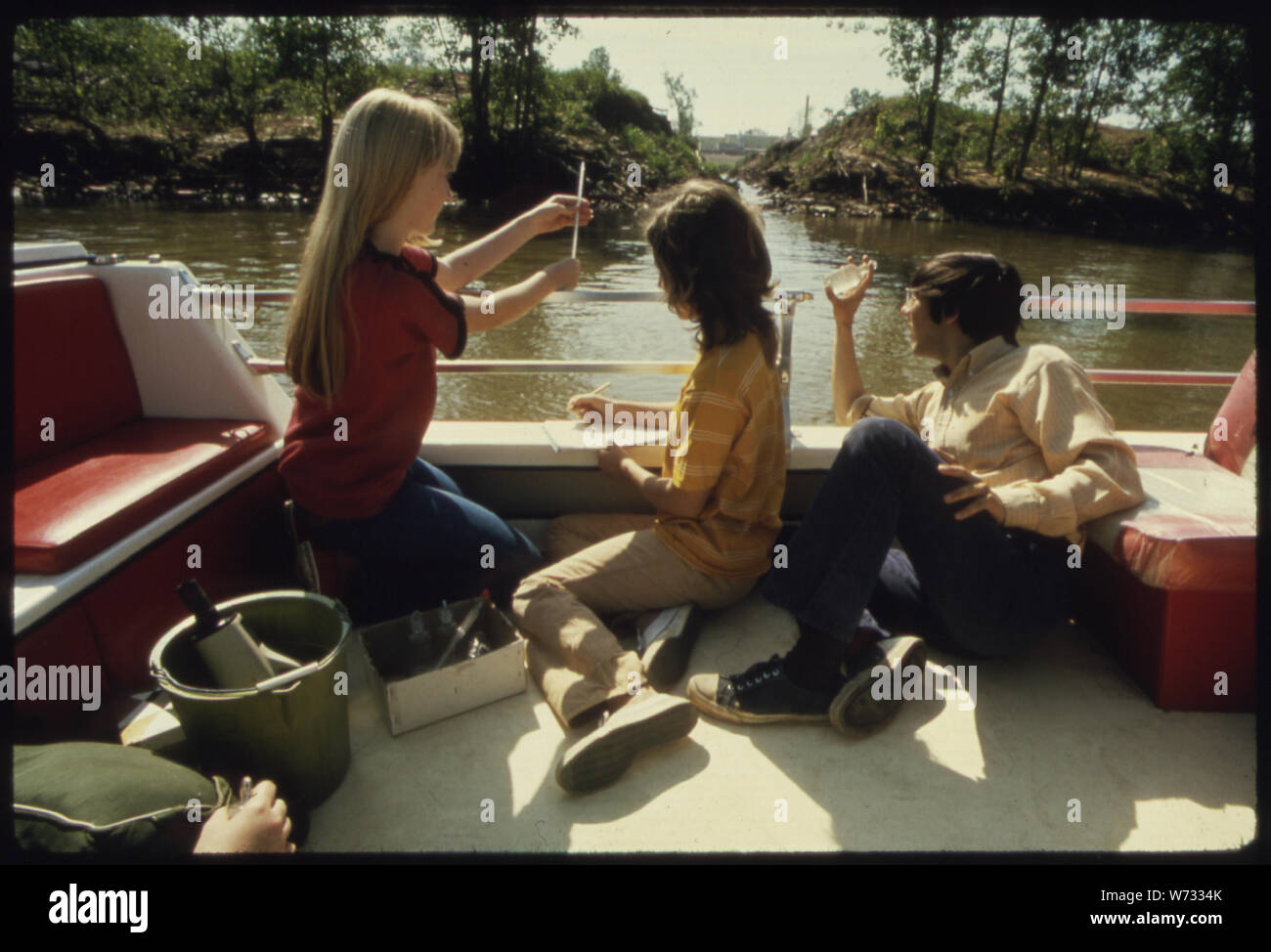 SCHOOL CHILDREN TESTING WATER (FROM THE DOCUMERICA-1 EXHIBITION. FOR ...