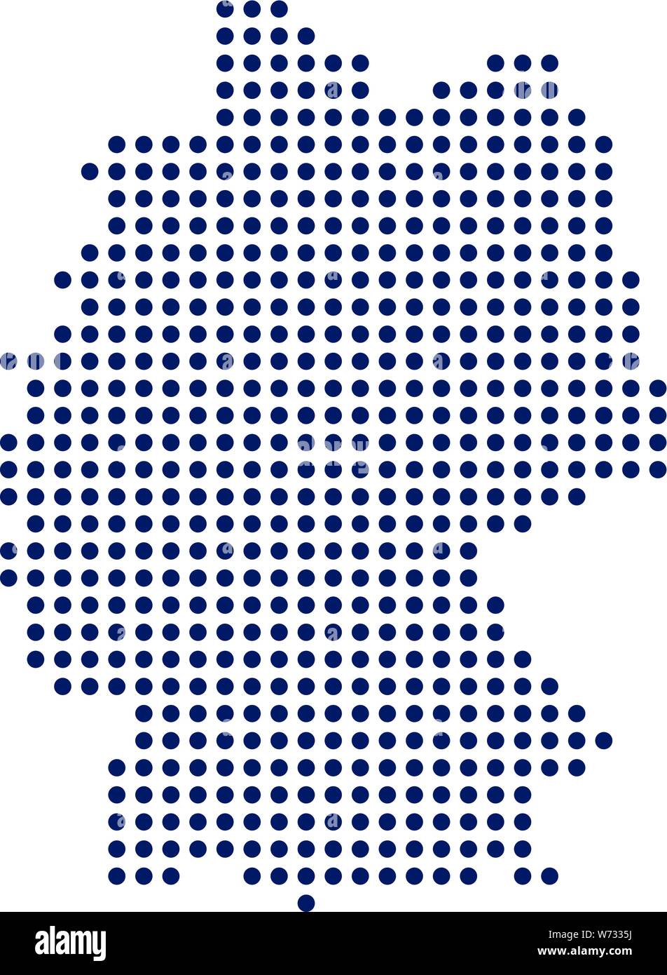 Germany Dot Map. Digital concept. Vector Design Stock Vector Image ...