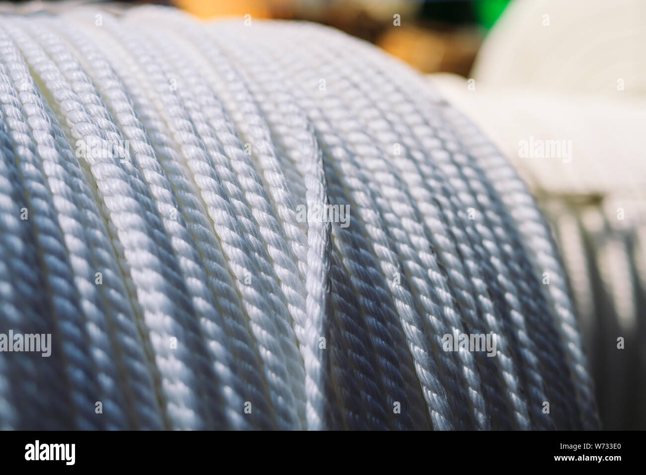 nylon rope factory, rope factory, rubber production Stock Photo - Alamy