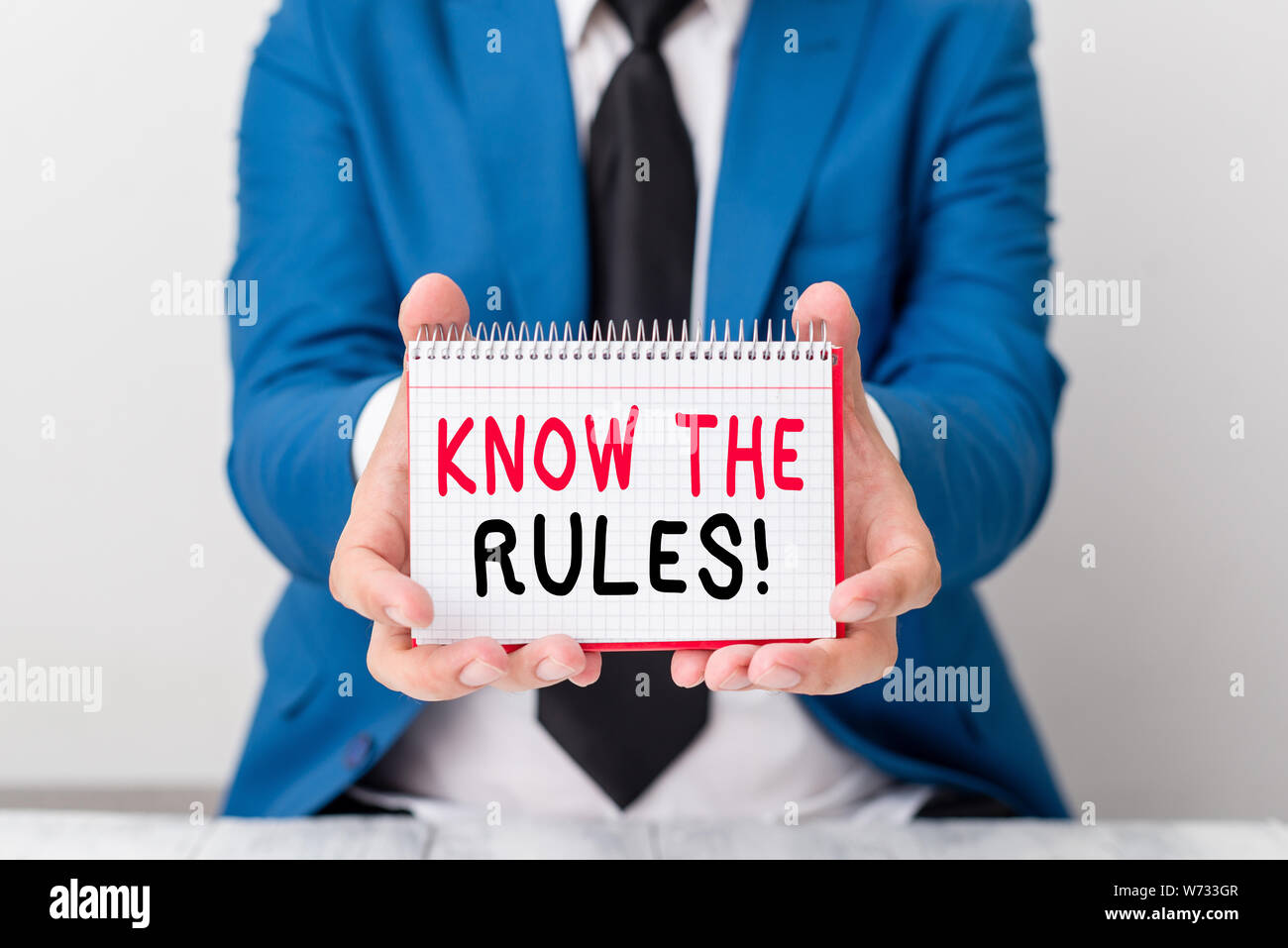 Handwriting text Know The Rules. Conceptual photo set explicit or ...