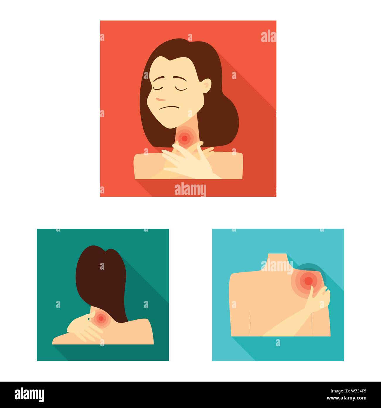 Vector design of damage and wound symbol. Collection of damage and ...