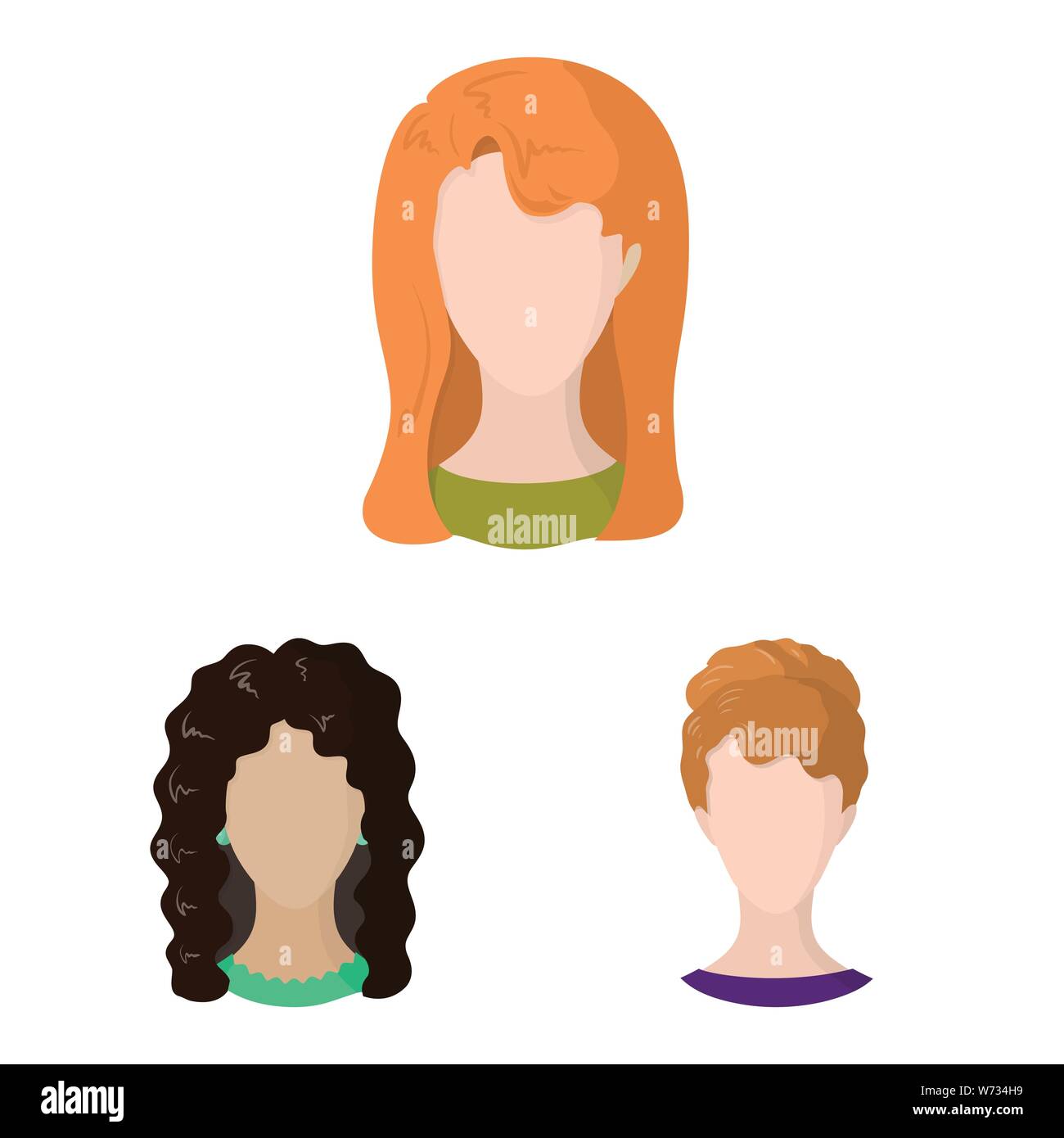 Vector illustration of avatar and dummy icon. Collection of avatar and ...