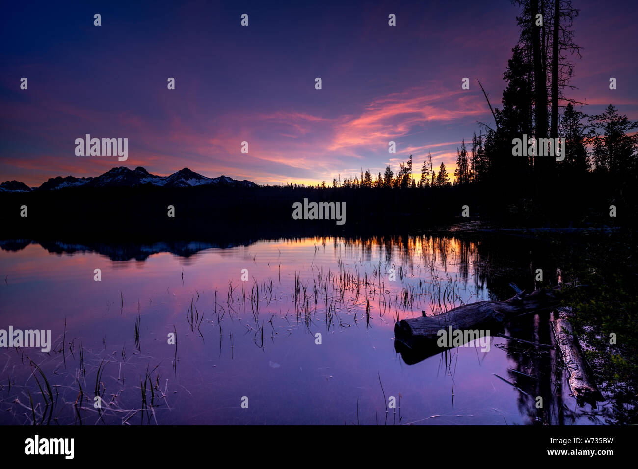 Redfish lake, idaho sunset hi-res stock photography and images - Alamy